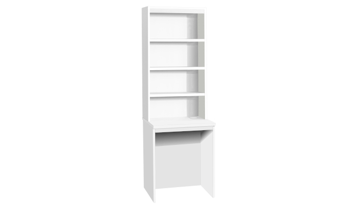 Narrow desk with hutch store